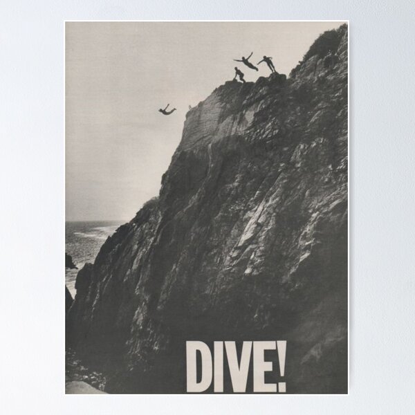 "dive" Poster for Sale by soulsurferart | Redbubble