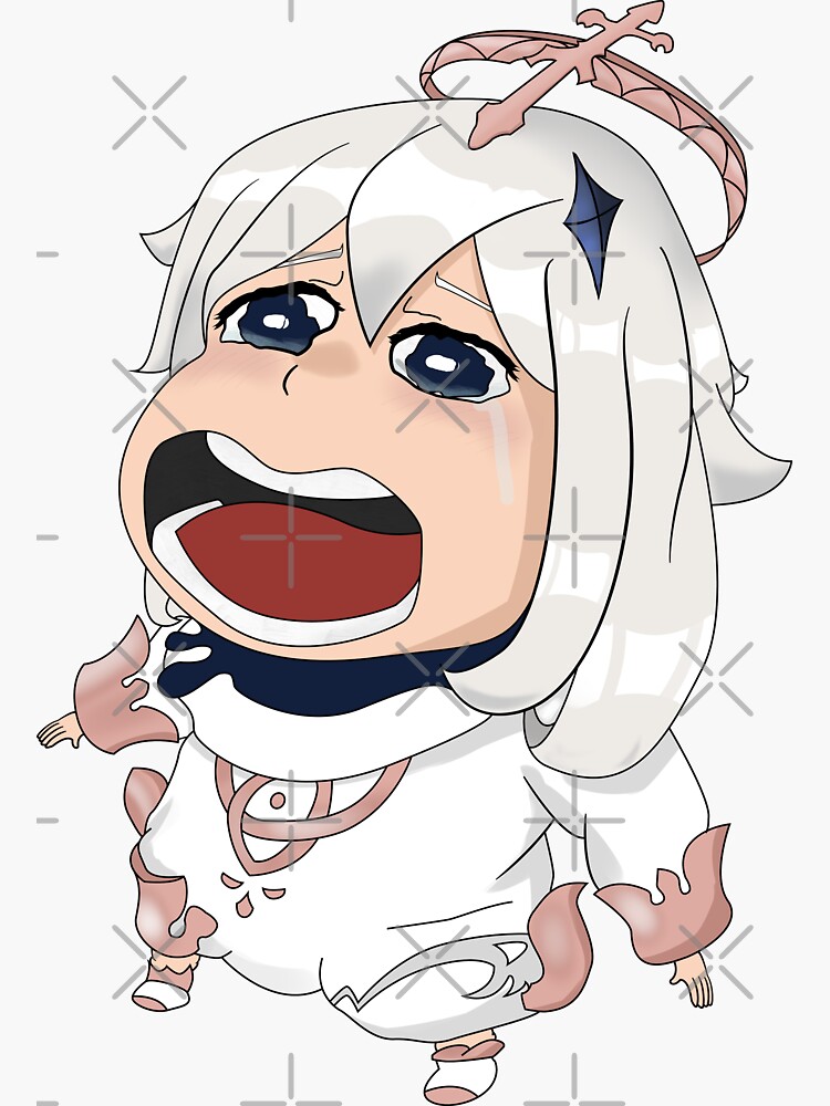 "Paimon Crying" Sticker for Sale by TowaCat | Redbubble
