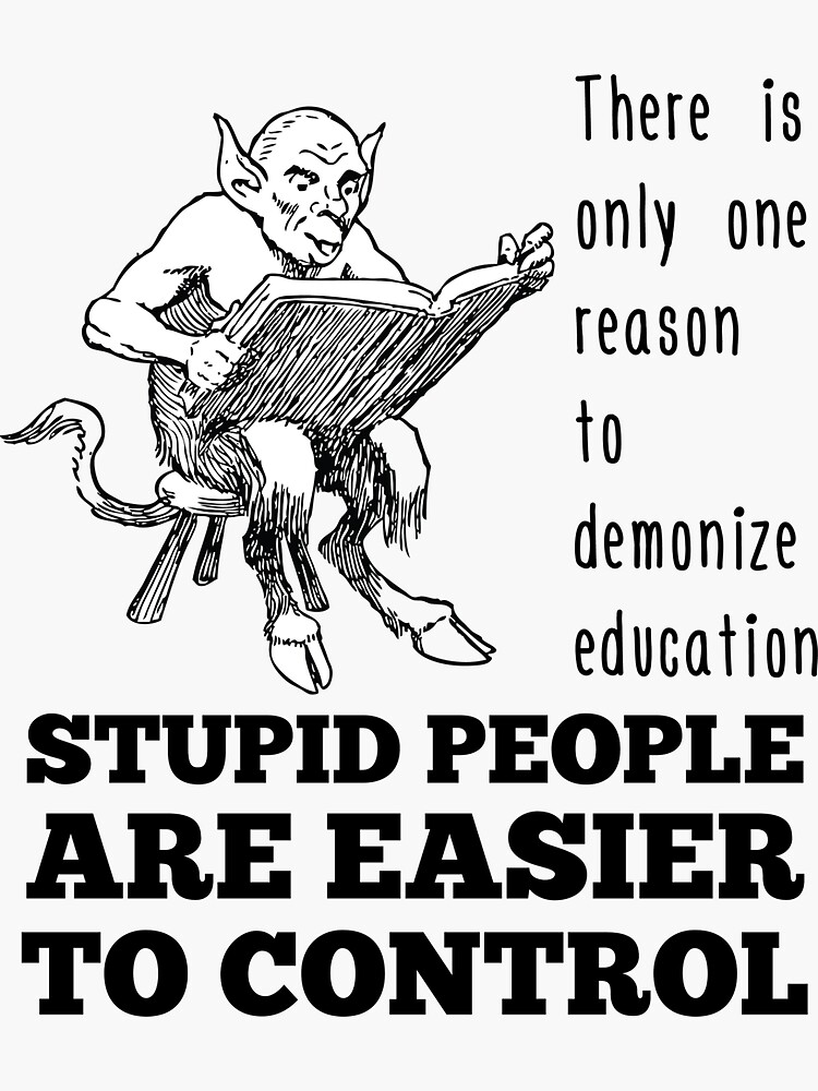 "The Real Reason Behind Defunding Education" Sticker for Sale by ...