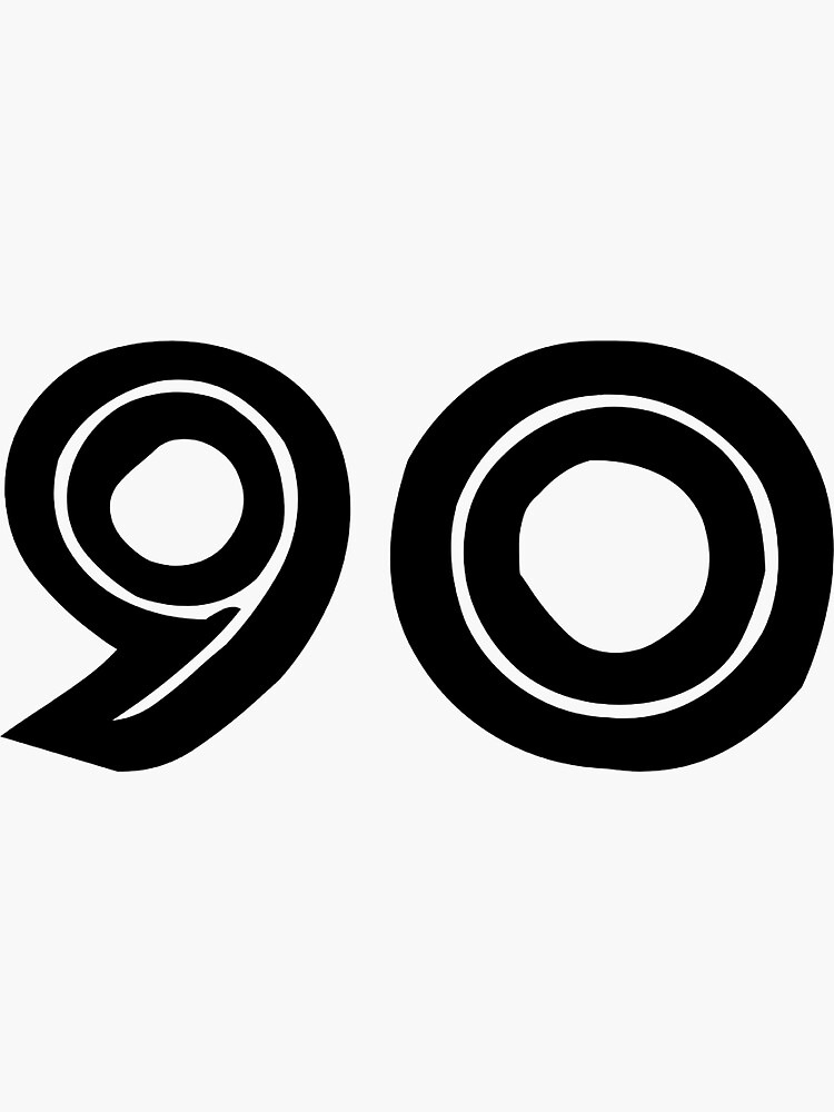 "90, ninety, black, tribal, african" Sticker for Sale by Numbers-Art ...
