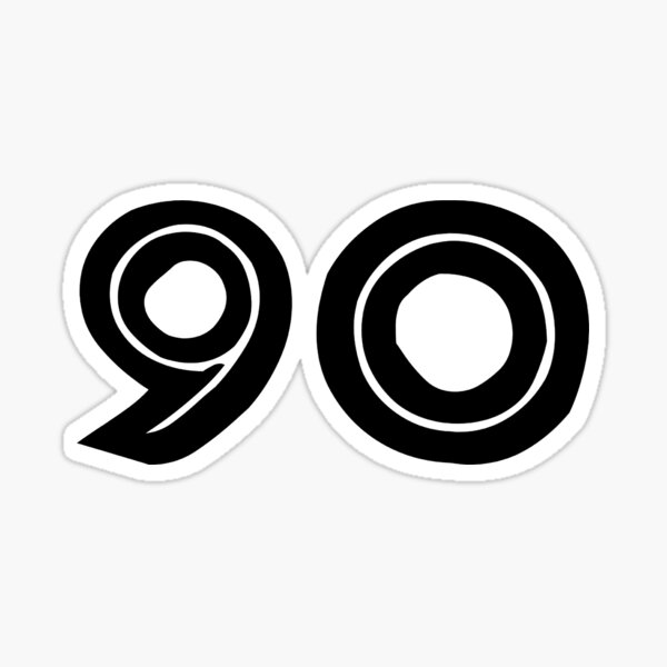 "90, ninety, black, tribal, african" Sticker for Sale by Numbers-Art ...