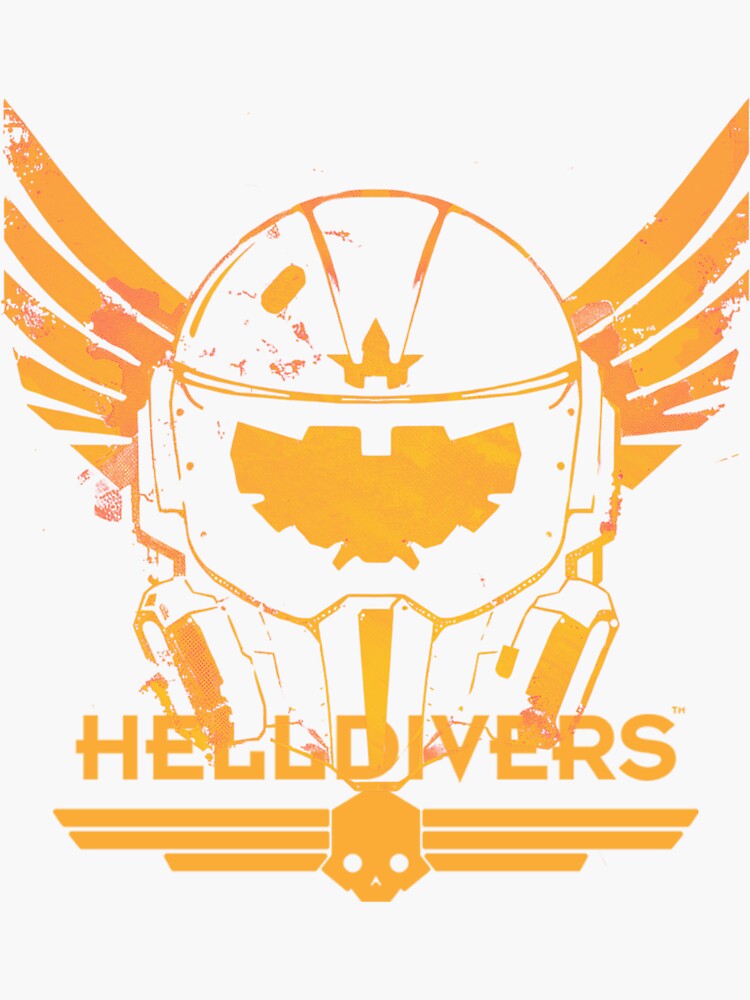 "helldivers game sticker design" Sticker for Sale by tolga-cetinkaya ...