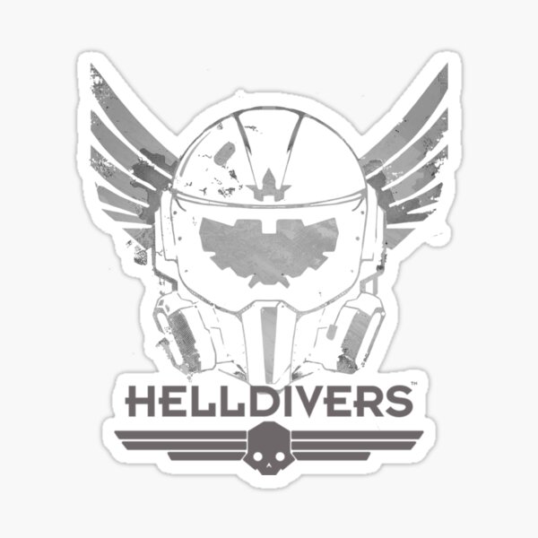"helldivers game sticker design" Sticker for Sale by tolga-cetinkaya ...