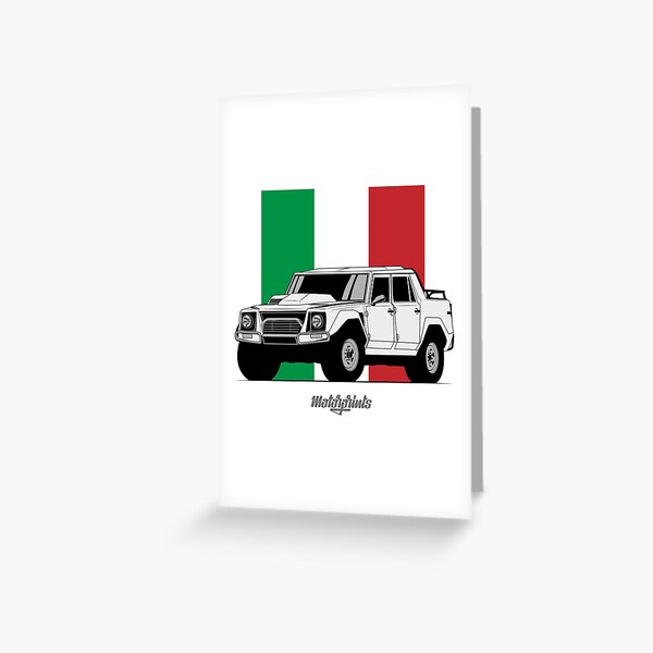 "Italian Rambo (white)" Greeting Card by MotorPrints | Redbubble