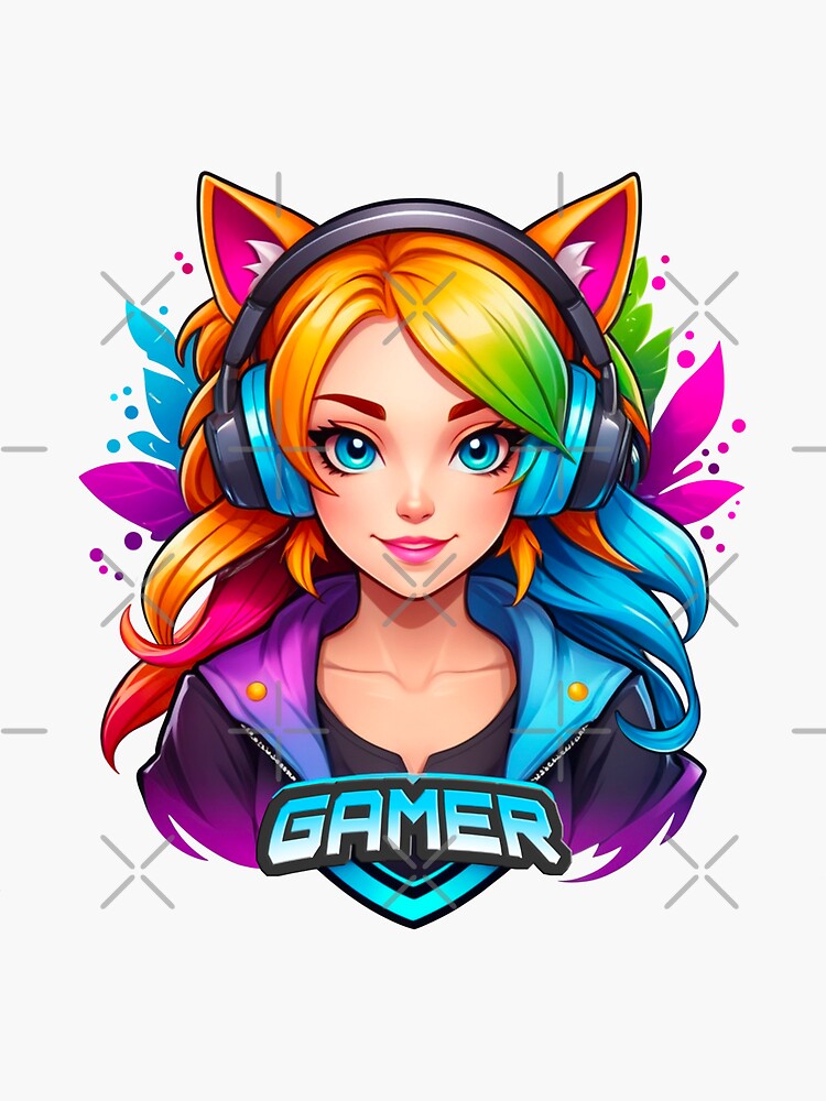 "Rainbow Gamer" Sticker for Sale by ArtofPaperCraft | Redbubble