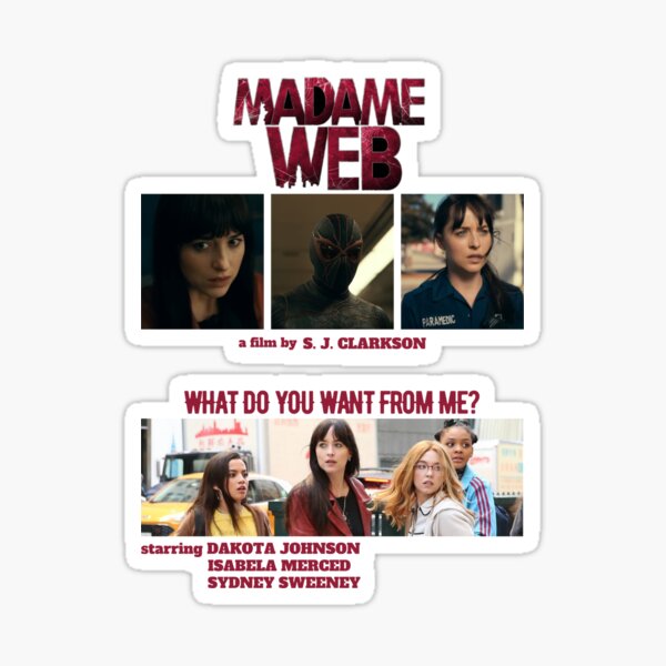 "Madame Web Poster" Sticker for Sale by dashart-co | Redbubble
