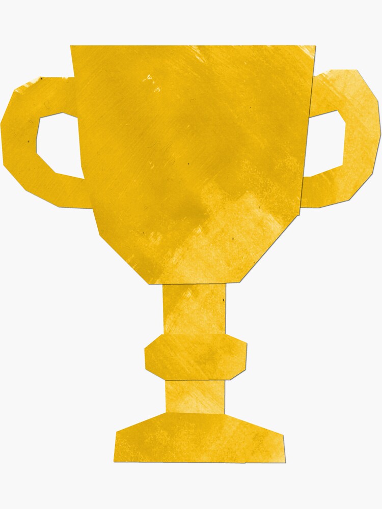 "Basic Golden Trophy" Sticker for Sale by BabbanGaelg | Redbubble