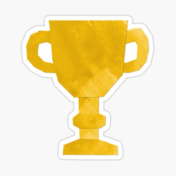 "Basic Golden Trophy" Sticker for Sale by BabbanGaelg | Redbubble