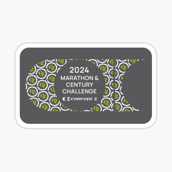 "Marathon and Century Challenge" Sticker for Sale by concept2inc ...