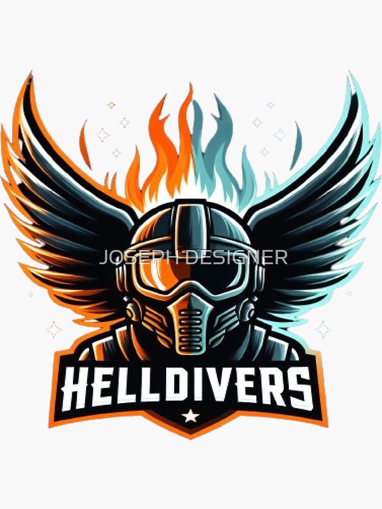 "Helldivers" Sticker for Sale by JOSEPH DESIGNER | Redbubble