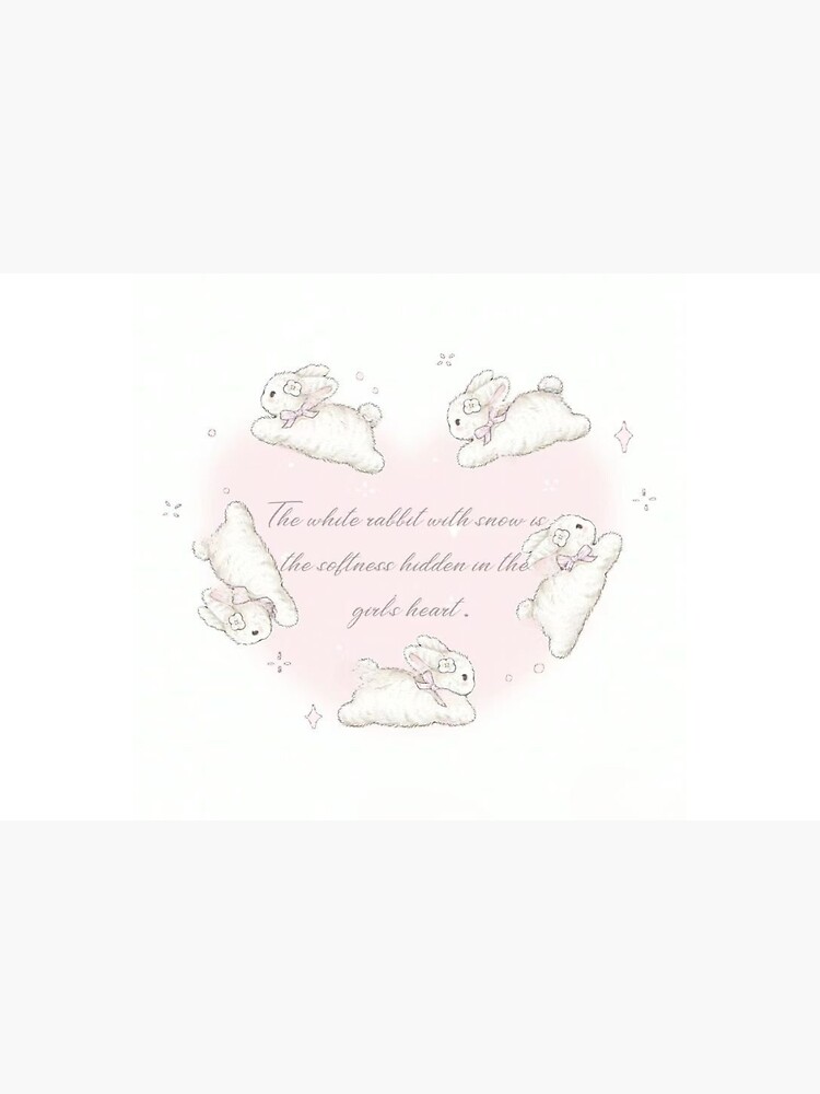 "White rabbit coquette" Sticker for Sale by AngelicAcademia | Redbubble