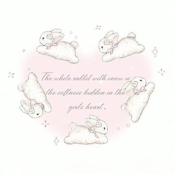 "White rabbit coquette" Sticker for Sale by AngelicAcademia | Redbubble