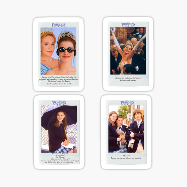 "The Princess Diaries Sticker Set / T Shirt" Sticker for Sale by ...