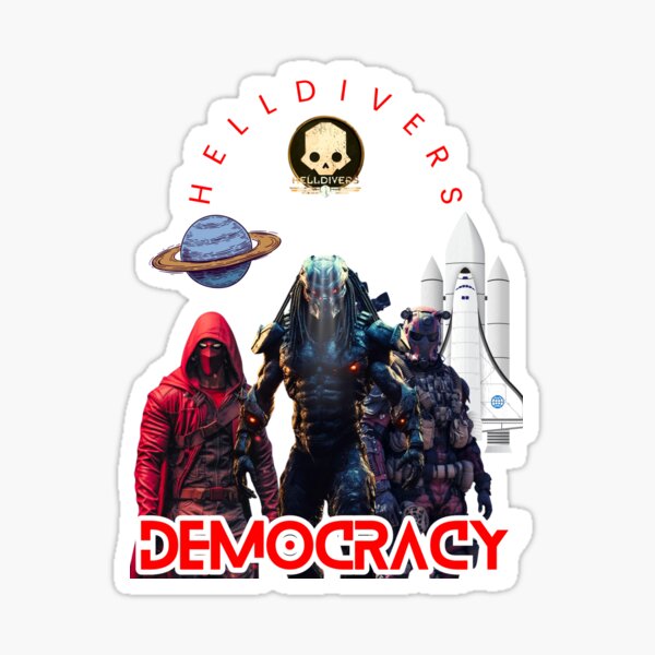 "HELLDIVERS" Sticker for Sale by NEWMAN100 | Redbubble