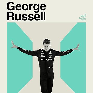 "George Russell Modern Mid Century Poster Pose Meme" Poster for Sale by ...