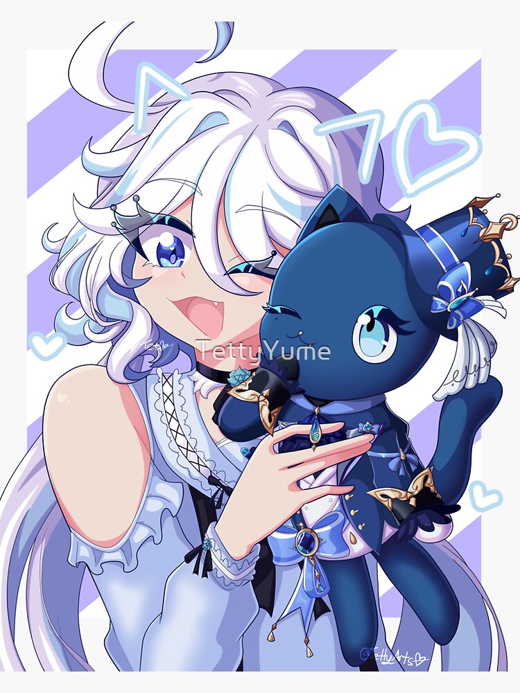 "Furina & Adoroza" Sticker for Sale by TettyYume | Redbubble