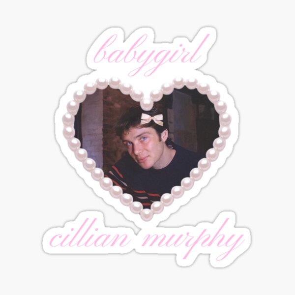 "cillian murphy babygirl" Sticker for Sale by purpletooths | Redbubble