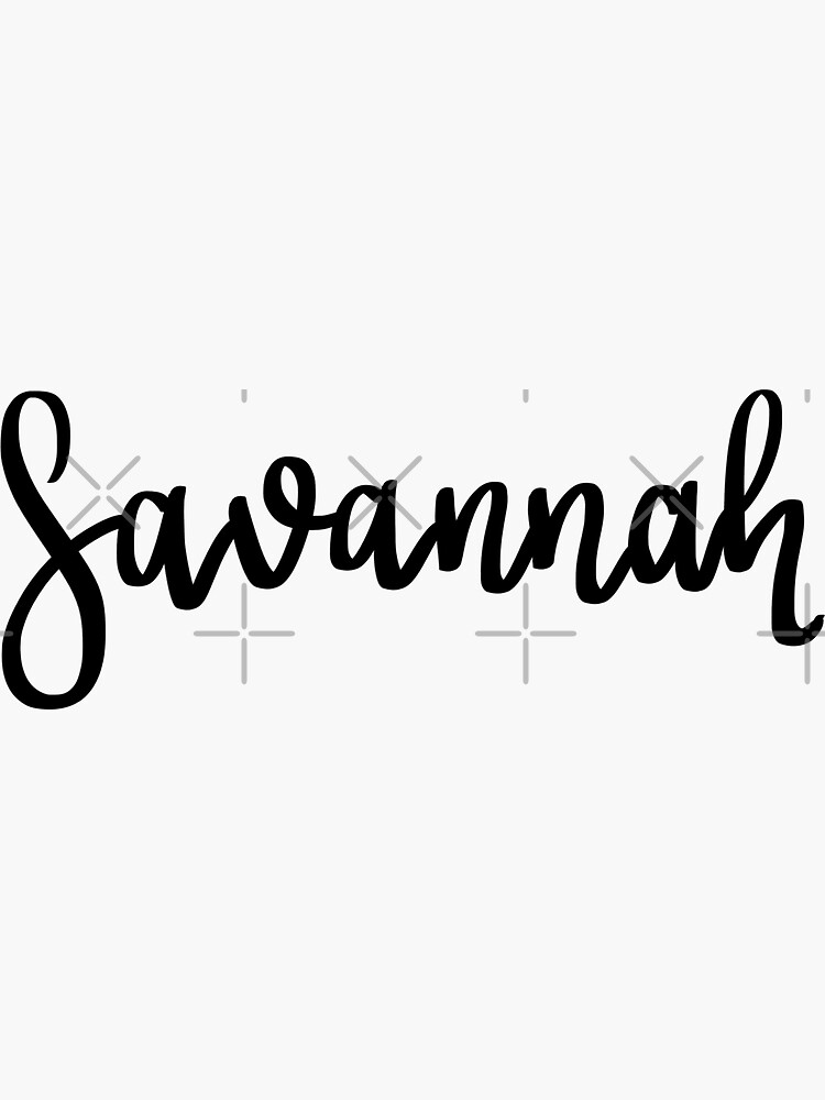"Savannah" Sticker for Sale by ellietography | Redbubble