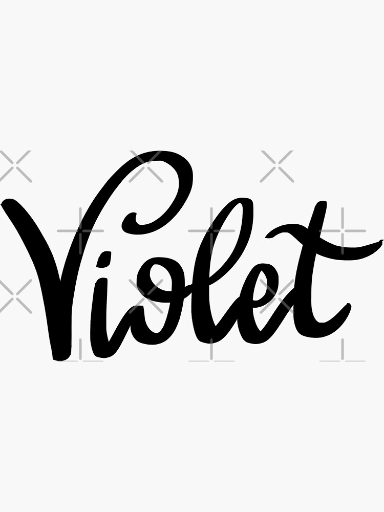 "Violet " Sticker for Sale by ellietography | Redbubble