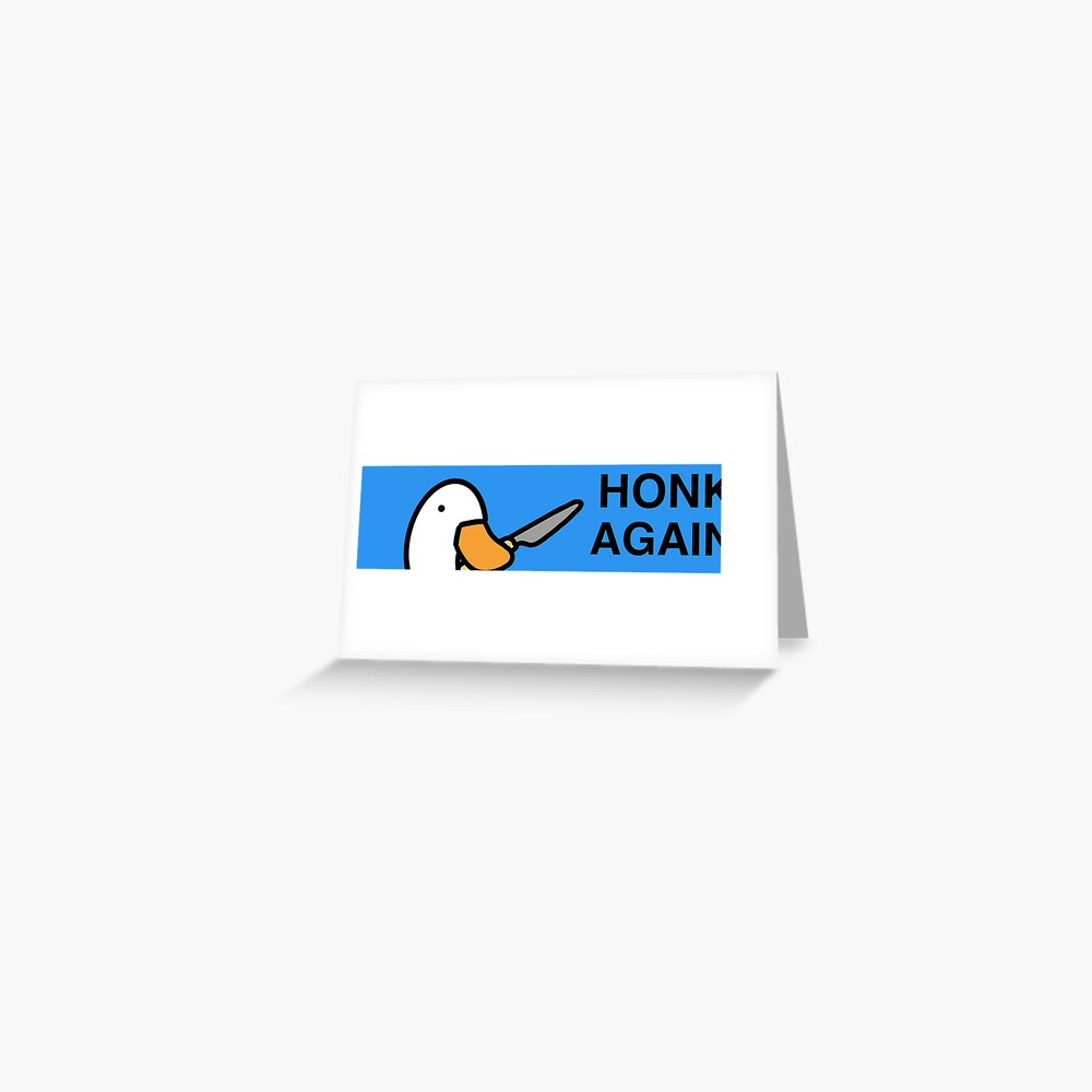"Menacing goose bumper sticker" Sticker for Sale by eszet1998 | Redbubble