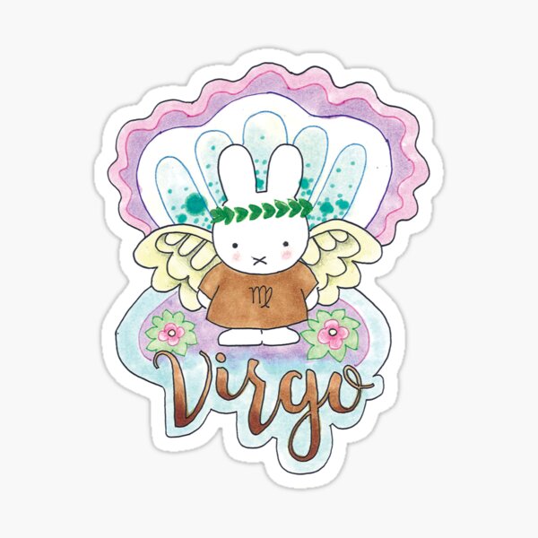 "Virgo Bunny" Sticker for Sale by beaalicea | Redbubble