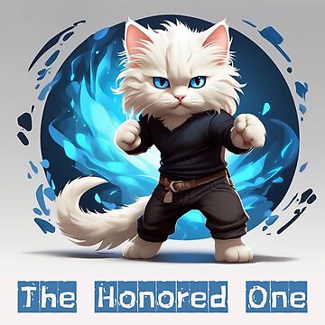 "Gojo Satoru The Honored One" Sticker for Sale by LuminaScribe | Redbubble