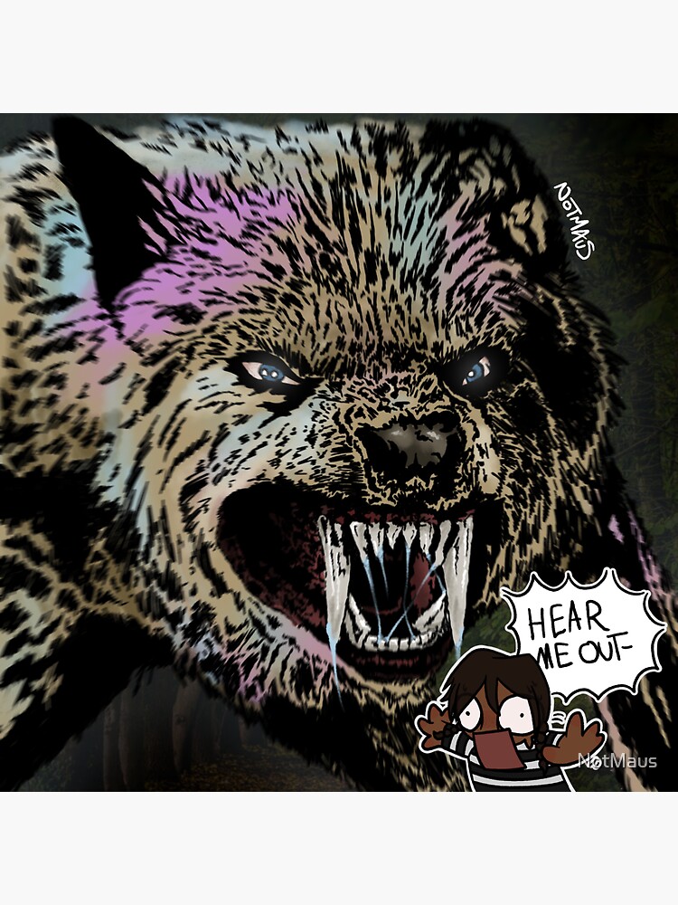 "Werewolf Enid" Sticker for Sale by NotMaus | Redbubble
