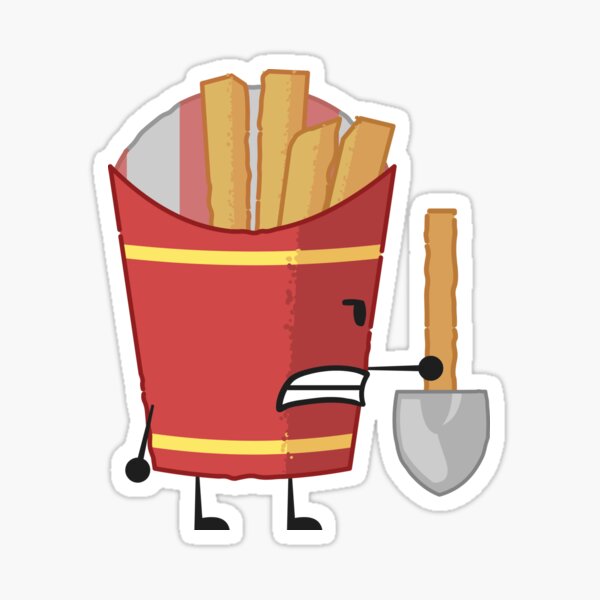 "BFDIA Fries" Sticker for Sale by Pixiefunpup | Redbubble