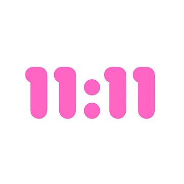 "Bubble 11:11 Pink" Sticker for Sale by Rena1ssanceMan | Redbubble