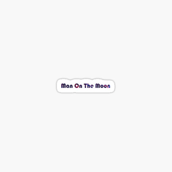 "Man On The Moon Logo " Sticker for Sale by LODGarment | Redbubble