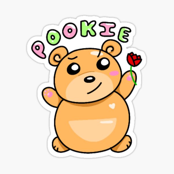 "pookie bear" Sticker for Sale by korbkorbkorb | Redbubble