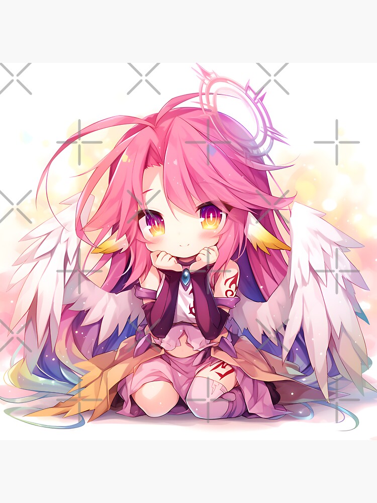 "Jibril Game Life Cute Anime Girl" Sticker for Sale by DGitaldreamgirl ...