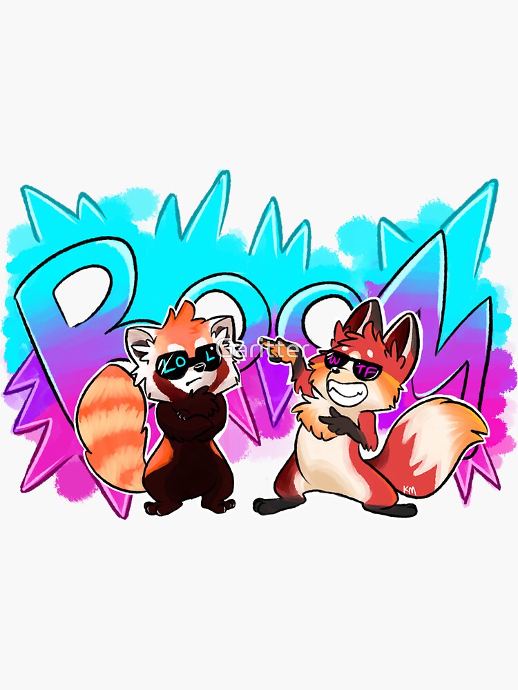 "Furry BOOM" Sticker for Sale by Garitter | Redbubble