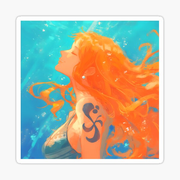 "Nami OP Cute Anime Girl With Vibrant Colors and Expressive Eyes ...