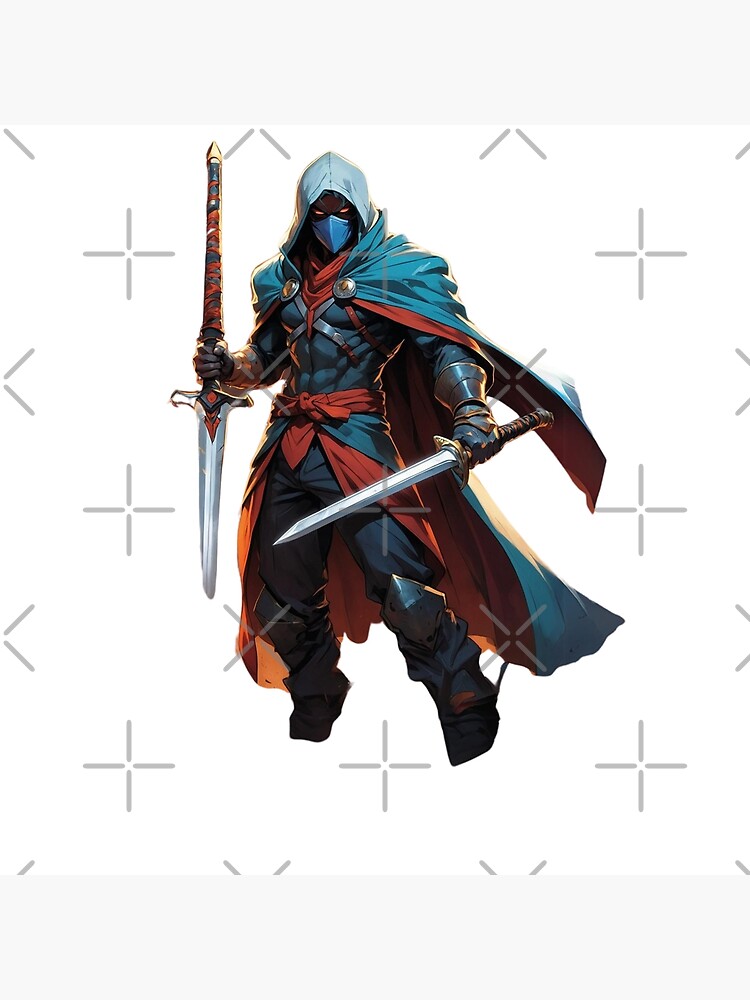 " swordsman,magical swordsman,magical sword design" Poster for Sale by ...