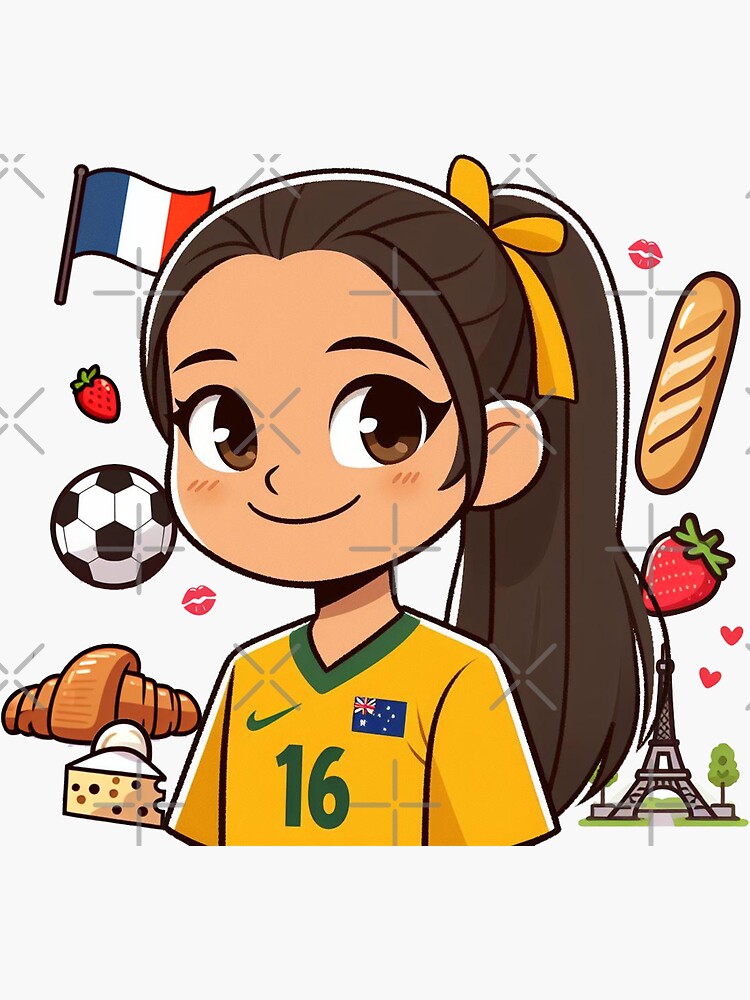 "Hayley Raso Paris Strawberry Kisses" Sticker for Sale by alwayswired ...