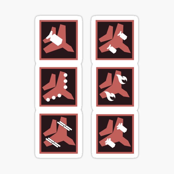 "Helldivers 2 Eagle Strategems Icons bundle" Sticker for Sale by Tony ⭐ ...