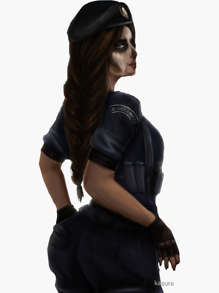 "Spooky Brazilian Officer" Sticker for Sale by kasura | Redbubble