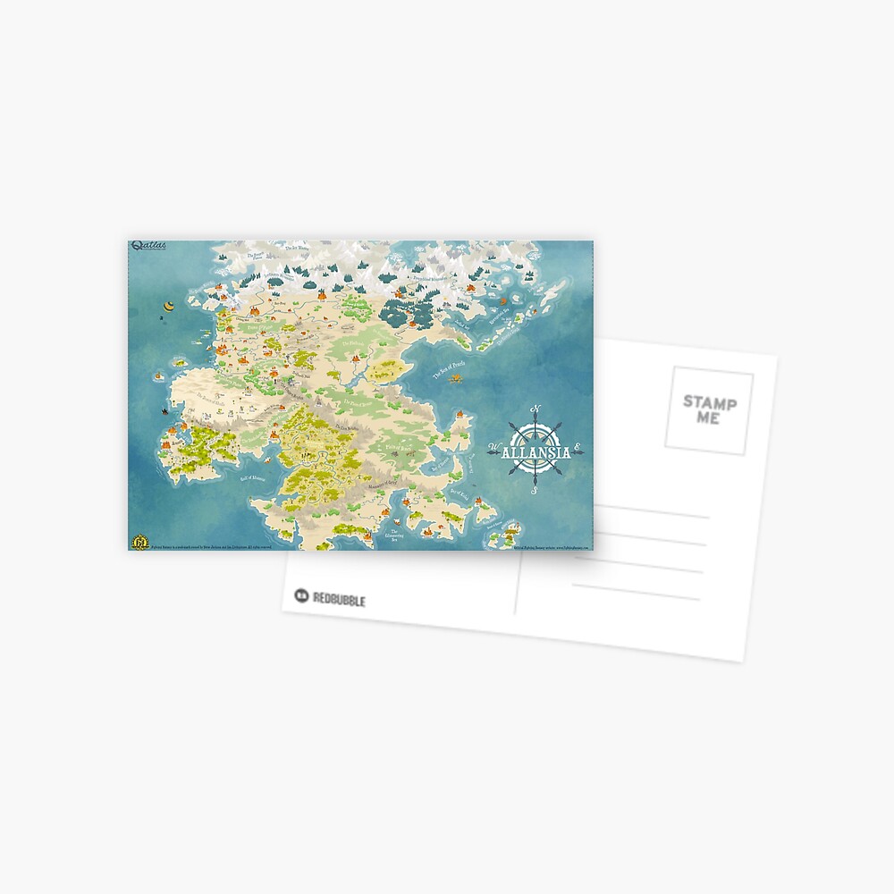 "Fighting Fantasy World Allansia continent" Poster for Sale by qpiii ...