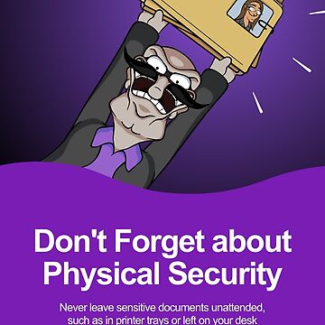 "Stop Cyberto - Don't forget about physical security" Poster for Sale ...