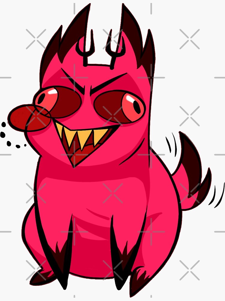 "Hazbin Hotel Cursed Cat Alastor" Sticker for Sale by uvartistico ...