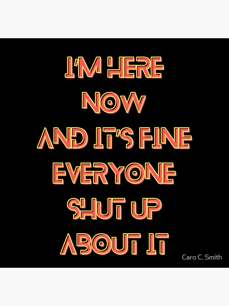 "The Murderbot Diaries Quote - SecUnit (Murderbot) - Shut Up (black ...