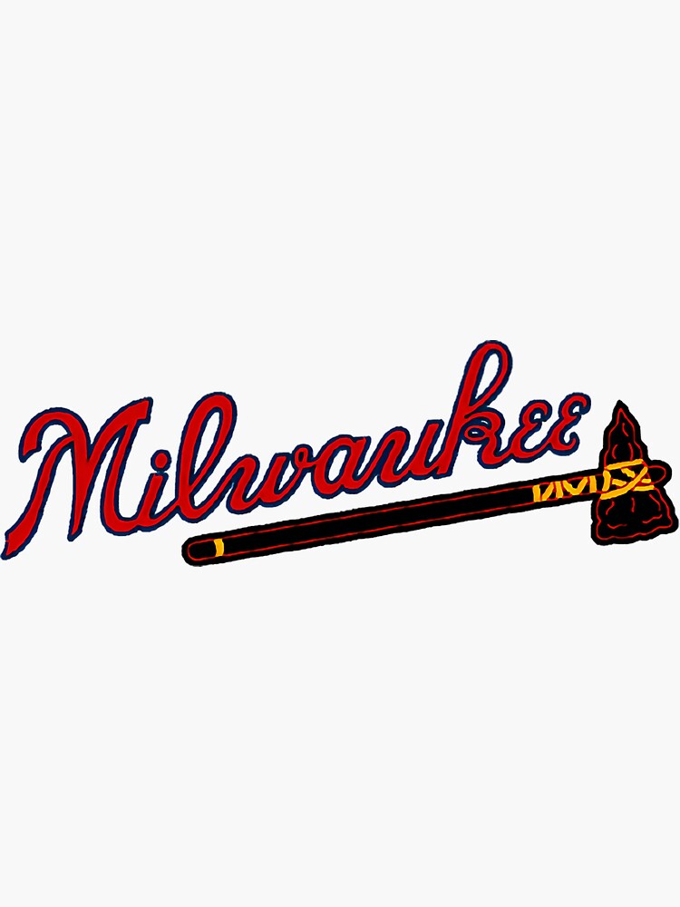 "Milwaukee Braves Logo" Sticker for Sale by AshleyNGiniel6 | Redbubble