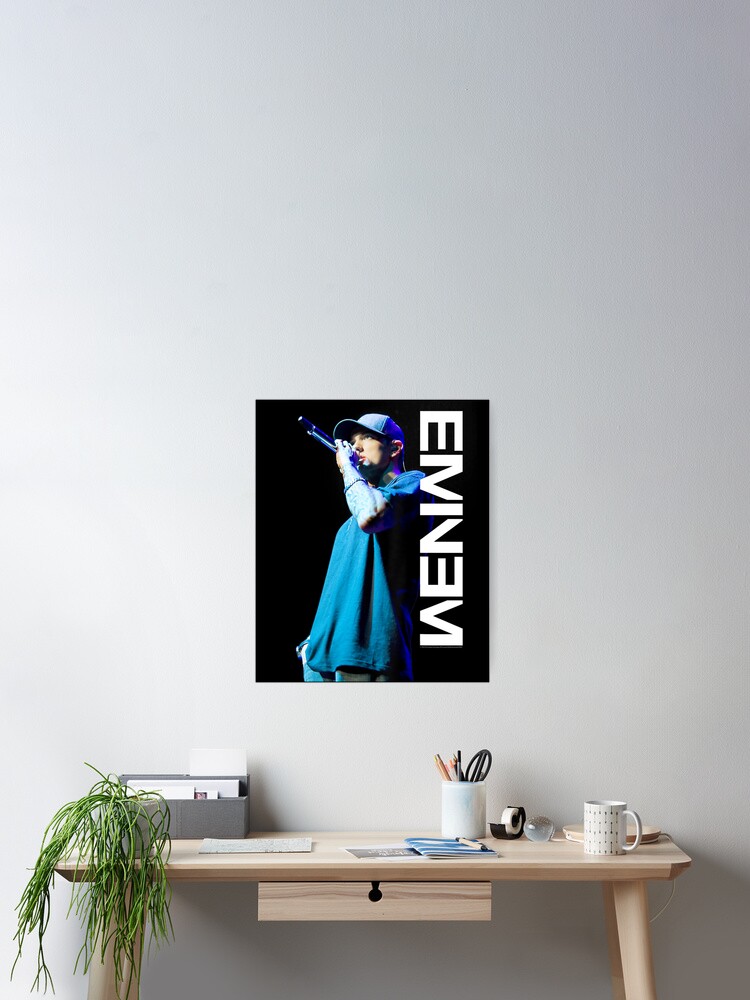 "Eminem Mic Pose " Poster for Sale by torensha | Redbubble
