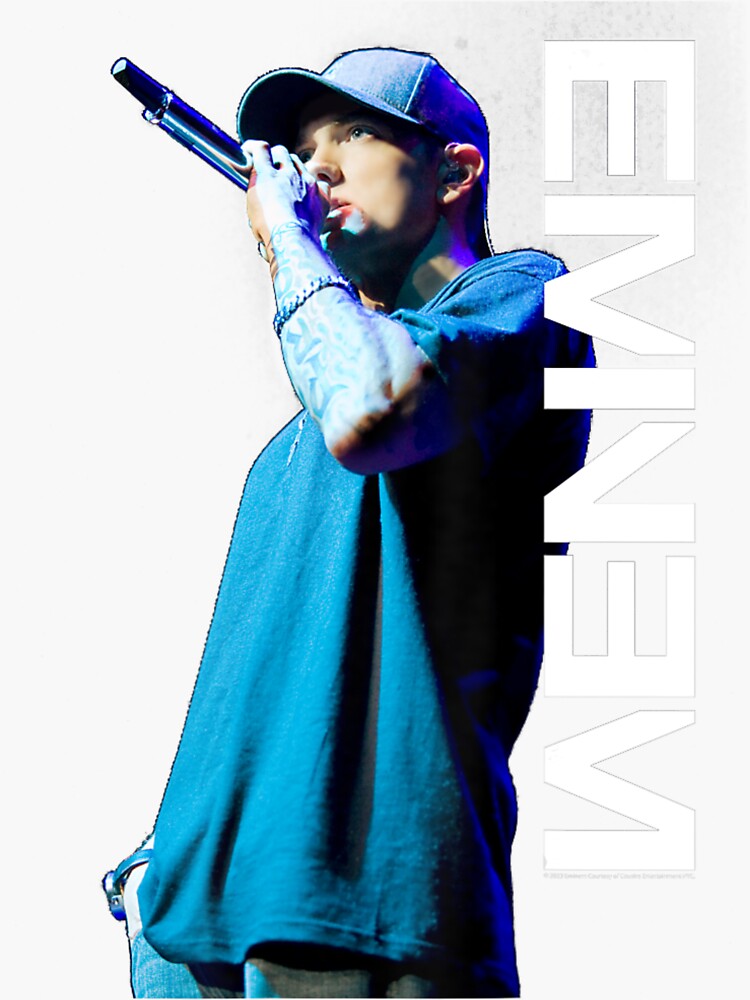 "Eminem Mic Pose " Sticker for Sale by torensha | Redbubble