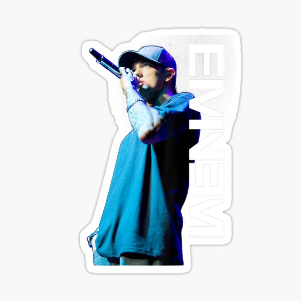 "Eminem Mic Pose " Sticker for Sale by torensha | Redbubble