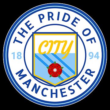 "Pride of Manchester City Crest Unofficial Fanmade Merchandise" Sticker ...
