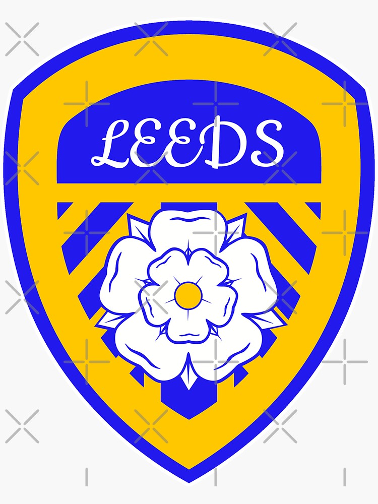 "Leeds Crest Unofficial Fanmade Merchandise" Sticker for Sale by MDEO ...