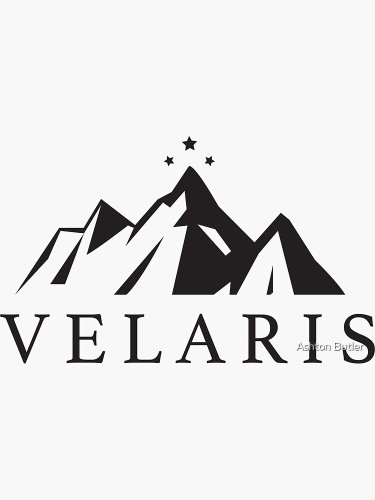 "Velaris Mountain and Stars" Sticker for Sale by Ashton Butler | Redbubble