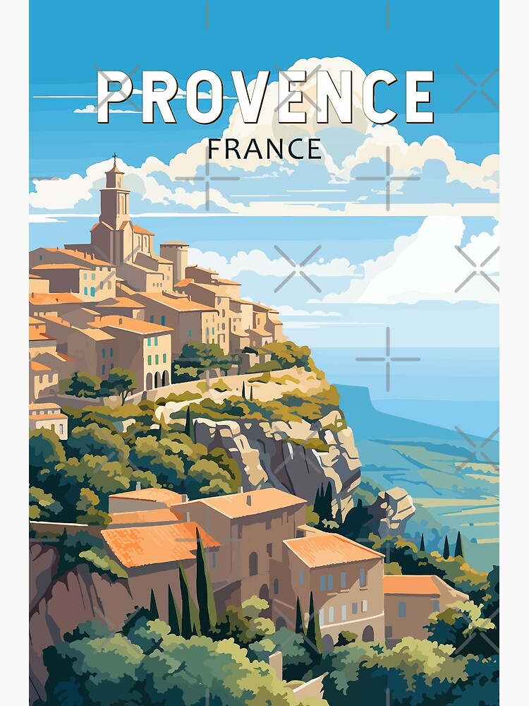 "Provence France Travel Art Vintage" Poster for Sale by KrisSidDesigns ...